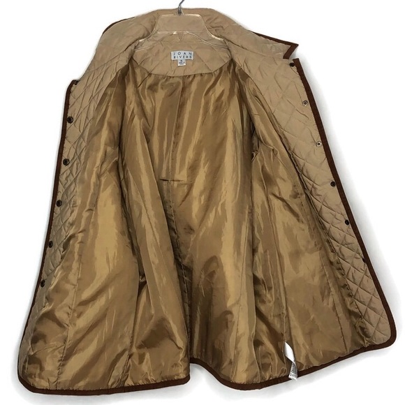 Joan Rivers | Jackets & Coats | Joan Rivers Camel Brown Quilted Barn ...